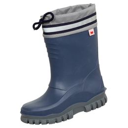 Bockstiegel Kinder-Winterstiefel Arktis gef&uuml;ttert in dunkelblau/grau | Gr.: 32