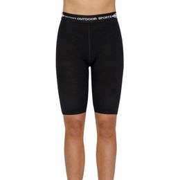 Normani Outdoor Sports Damen Merino Shorts Sunshine Coast in Schwarz | Gr.: XXL