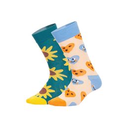 DillySocks Socken 'Sunflower Smiles' Damen Gr&ouml;&szlig;e 41/46 bunt