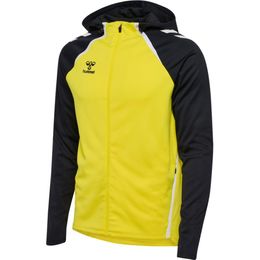 Hummel Trainingsjacke "Hmllead 2.0 Zip Hoodie" in Gelb | Gr.: 3XL