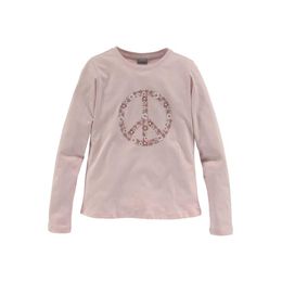 Kidsworld Langarmshirt in rosa | Gr.: 152/158