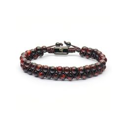 Gt Collection Bracelet 'Double-Bead' male Red size One Size