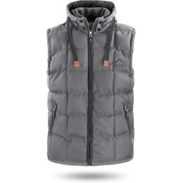 Normani Outdoor Sports Herren Winter-Steppweste Tropez in Grau | Gr.: L