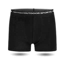 Normani Outdoor Sports Herren Merino Boxershorts Adelaide in Schwarz | Gr.: S