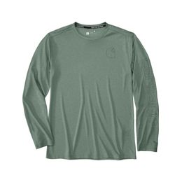 Carhartt Longsleeve "Force Sun Defender Relaxed Longsleeve Logo T-Shirt" in Gr&uuml;n | Gr.: XL