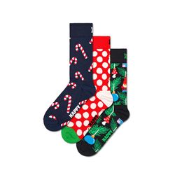 Happy Socks Socks 'X-Mas' male Blue, Red size 36-40