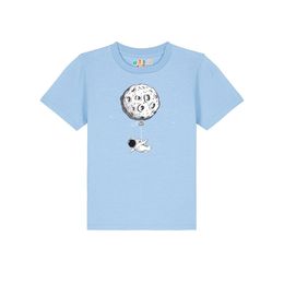 Watabout.kids Shirt 'Funny Spaceman' girl Blue size 98/104