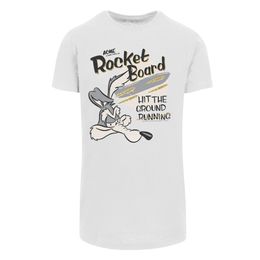 F4NT4STIC T-Shirt 'Looney Tunes Wile E Coyote Rocket Board' Herren Gr&ouml;&szlig;e M grau / oliv / schwarz / wei&szlig;