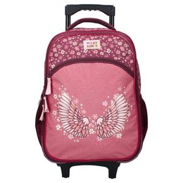 Cityrucksack Vadobag "Milky Kiss Wild Bliss", Kinder, Gr. B/H/T: 21cm, rot (weinrot), Kunstfaser, Rucks&auml;cke Cityrucksack, auch als Trolley ziehbar
