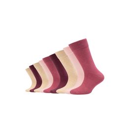 Socken s.Oliver "Socken Kinder Str&uuml;mpfe mit weichem Bund Baumwolle Pflegeleicht", Damen, Gr. 27-30, rosa (rose wine), 80% Baumwolle, 17% Polyamid, 3% Elasthan, meliert, Socken Socken