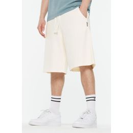 Bermudas Harlem Soul, Herren, Gr. M, Normalgr&ouml;&szlig;en, beige (nature), Sweatware, Material: 100% Baumwolle, unifarben, relaxed fit knielang, Hosen Bermudas, mit Elastikbund und Kordel