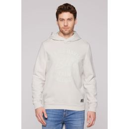 Kapuzensweatshirt CAMP DAVID, Herren, Gr. 4XL, beige (ecru), Material: 100% Baumwolle, bedruckt, regular fit, Rundhals, eingesetzt Rippb&uuml;ndchen, Sweatshirts, aus Baumwolle
