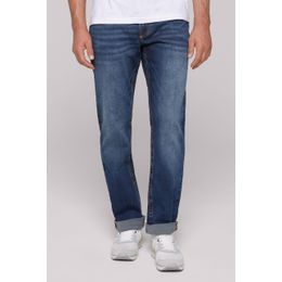 Regular-fit-Jeans CAMP DAVID, Herren, Gr. 29, L&auml;nge 30, blau, Material: 98% Baumwolle, 2% Elasthan, Zusatz: Enth&auml;lt nichttextile Teile tierischen Ursprungs (Badge), Abriebeffekte, regular fit, Jeans, mit normaler Leibh&ouml;he
