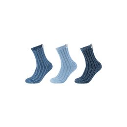 Socken s.Oliver "Socken 3er Pack", Damen, Gr. 39-42, blau (dunkelblau), 98% Polyester, 2% Elasthan, gestreift, Socken Socken