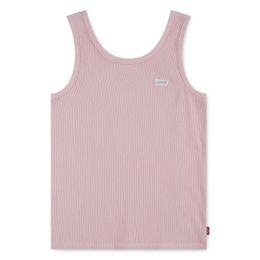 Ripptanktop LEVI'S KIDS "LVG MEET AND GREET RIBBED TANK", M&auml;dchen, Gr. 16 (164), coral blush, Obermaterial: 95% Baumwolle, 5% Elasthan, Rundhals, Tops, for GIRLS