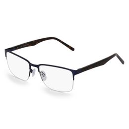 Fielmann DDJ 008 FLEX CL Brille Herren | Fassung: Halbrand, Quadratisch, Blau Matt