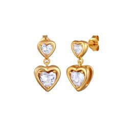 Elli Earrings 'Herz' female Gold size One Size