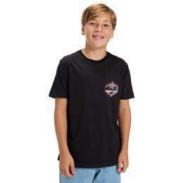 Quiksilver Jungen T-Shirt "Ev In Flames"schwarz, Gr. 16, 100% Baumwolle, Shirts