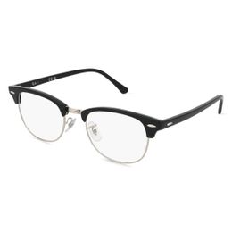 Ray-Ban 0RX5154 CLUBMASTER Brille Unisex | Fassung: Vollrand, Quadratisch, Schwarz Silber
