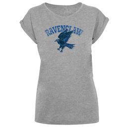 F4NT4STIC T-Shirt 'Harry Potter Ravenclaw Sport Emblem' Damen Gr&ouml;&szlig;e XL blau / graumeliert / schwarz