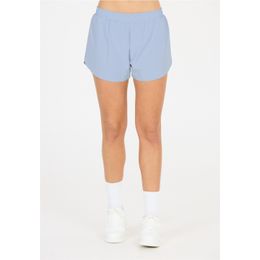 ENDURANCE ATHLECIA Shorts ATHLECIA "Arilay", Damen, Gr. 46, EURO-Gr&ouml;&szlig;en, blau (hellblau), 91% Polyester, 9% Elasthan, unifarben, kurz, Hosen Shorts, mit bequemem 4-Wege-Stretch