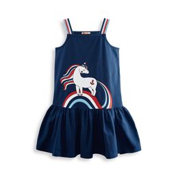 Denokids Kleid 'Sailor Unicorn' M&auml;dchen Gr&ouml;&szlig;e 104 hellblau / dunkelblau / rot / wei&szlig;