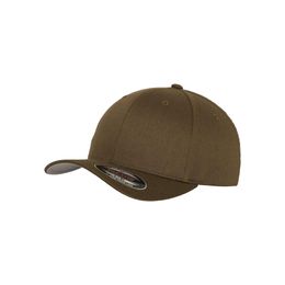 Flexfit Cap 'Youth' Damen Gr&ouml;&szlig;e 12 oliv / blutrot / wei&szlig;