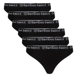 Bamboo basics Thong female Black size L
