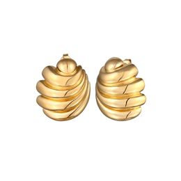 Elli Premium Earrings 'Muschel' female Gold size One Size
