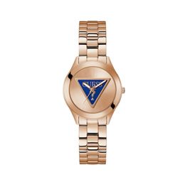Guess Uhr 'Tri Plaque' Damen Gr&ouml;&szlig;e One Size navy / rosegold