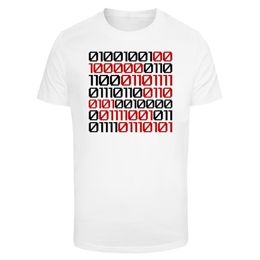 F4NT4STIC T-Shirt 'I Love You 01001001 Binary Code Valentinstag' Herren Gr&ouml;&szlig;e XS rot / schwarz / wei&szlig;