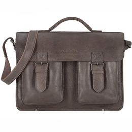 GreenLand Nature Document Bag male Brown size One Size