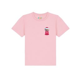 watabout.kids T-Shirt 'Kaugummiautomat' Jungen Gr&ouml;&szlig;e 98/104 hellblau / limone / rosa / feuerrot