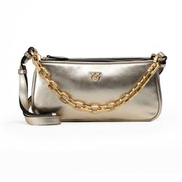 Pinko Handbag 'Half Moon' female Gold size One Size
