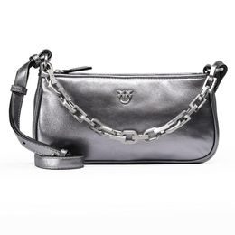 Pinko Handbag 'Half Moon' female Silver size One Size
