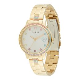 Guess Uhr 'Three Of Hearts' Damen Gr&ouml;&szlig;e One Size hellblau / gold / rosa / wei&szlig;