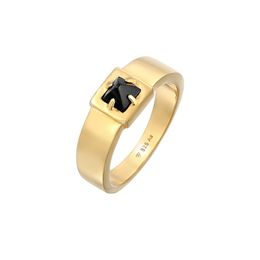 Kuzzoi Ring Herren Gr&ouml;&szlig;e 66 gold / schwarz