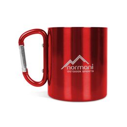 Normani Outdoor-Becher 'Wisconsin' 330 ml Damen Gr&ouml;&szlig;e XS/XL hellgrau / feuerrot