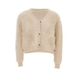 swirly Strickjacke Damen Gr&ouml;&szlig;e M dunkelbeige