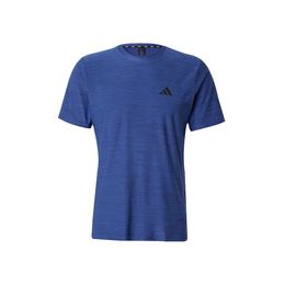 adidas Performance Sportshirt 'Essentials' Herren Gr&ouml;&szlig;e XXL blau / schwarz