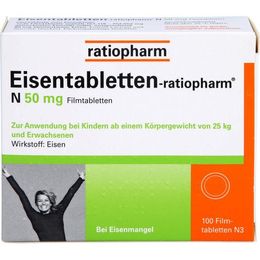 EISENTABLETTEN-ratiopharm N 50 mg Filmtabletten 100 St