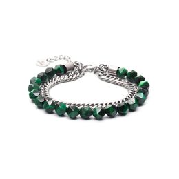 Gt Collection Bracelet 'Faceted-Bead' male Green size One Size