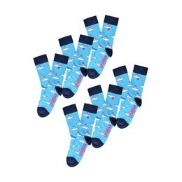 Unabux Socks ' GRUMBLE IN THE JUNGLE ' male Blue, Black size 42-46