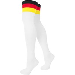 Normani Over the Knee Socks 'Deutschland' female White size One Size