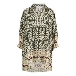 Apricot Block Print Oversized Shirt ' ' Damen Gr&ouml;&szlig;e XXL khaki