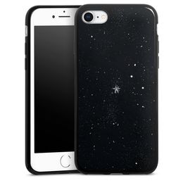 DeinDesign iPhone SE (2022) Handy Slim Case extra d&uuml;nn Silikon Handyh&uuml;lle schwarz H&uuml;lle Space Astronaut Weltall Silikon Slim Case