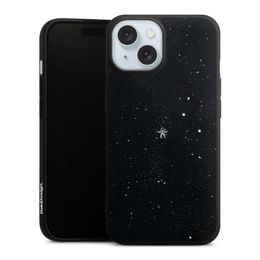 DeinDesign iPhone 15 Handy Premium Silikon H&uuml;lle Handyh&uuml;lle schwarz Case Space Weltall Astronaut Silikon Premium Case