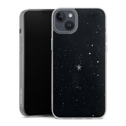 DeinDesign iPhone 14 Plus Handy Silikon H&uuml;lle Case transparent Handyh&uuml;lle Space Weltall Astronaut Silikon Case