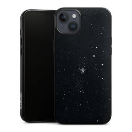 DeinDesign iPhone 14 Plus Handy Silikon H&uuml;lle Case schwarz Handyh&uuml;lle Space Weltall Astronaut