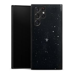 DeinDesign Galaxy S22 Ultra Handy Silikon H&uuml;lle Case schwarz Handyh&uuml;lle Space Weltall Astronaut